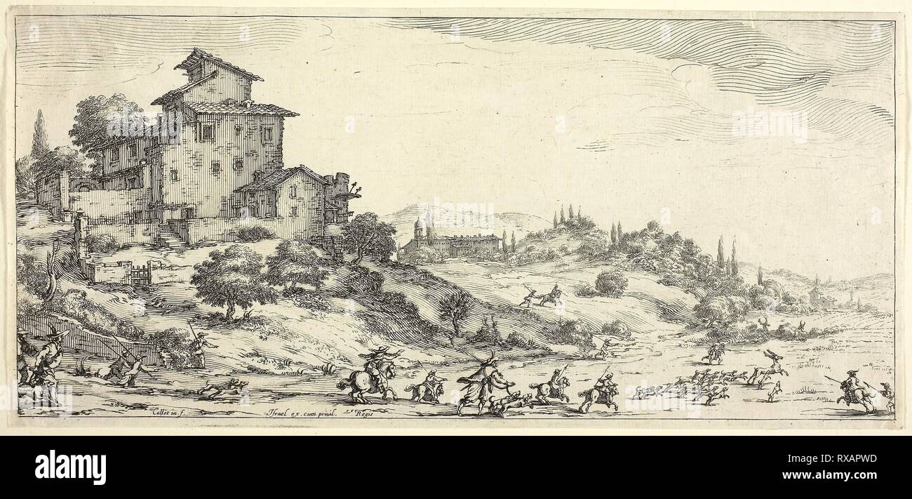 The Stag Hunt, from Various Scenes Designed in Florence. Jacques Callot ...