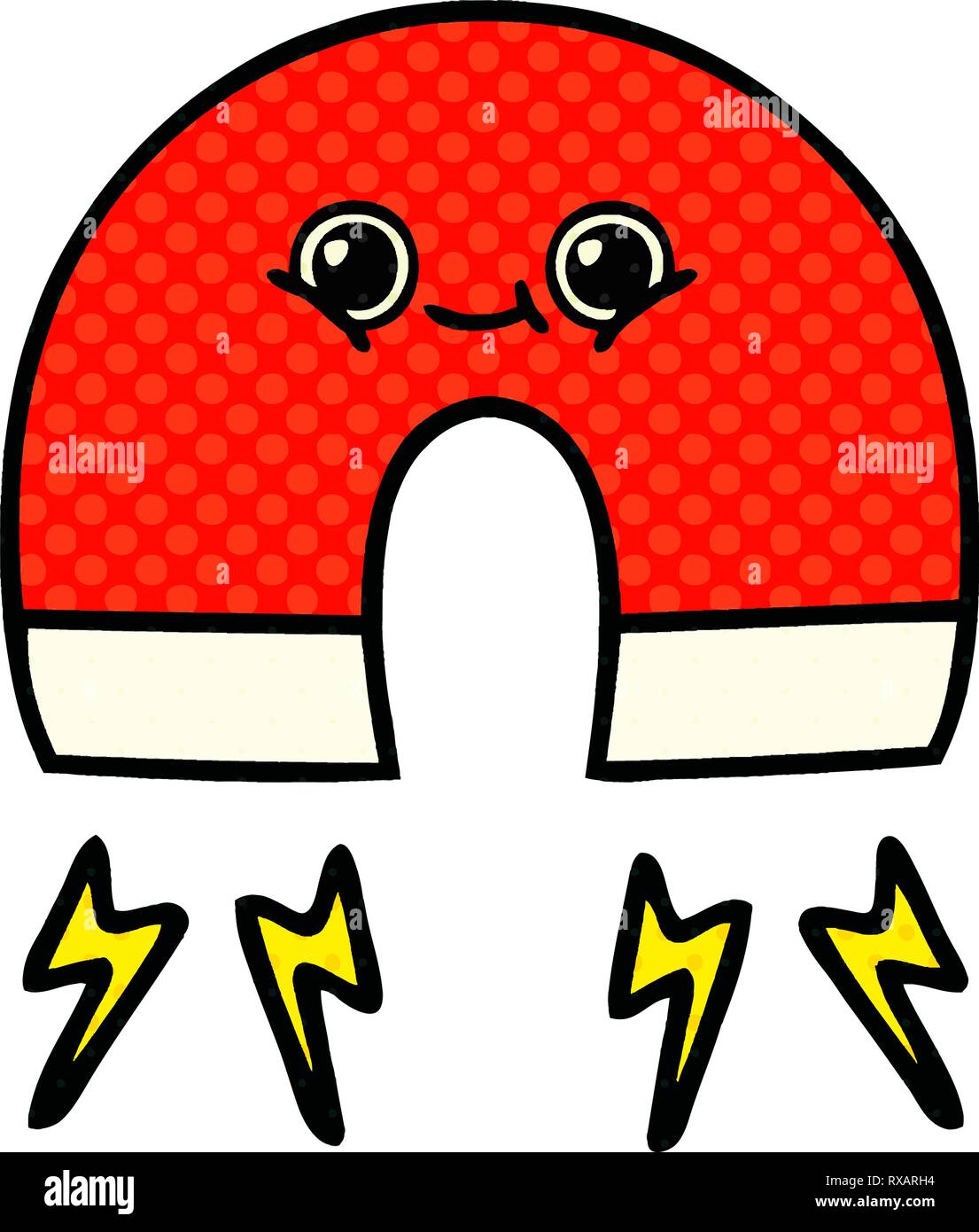 comic book style cartoon of a magnet Stock Vector Image & Art - Alamy