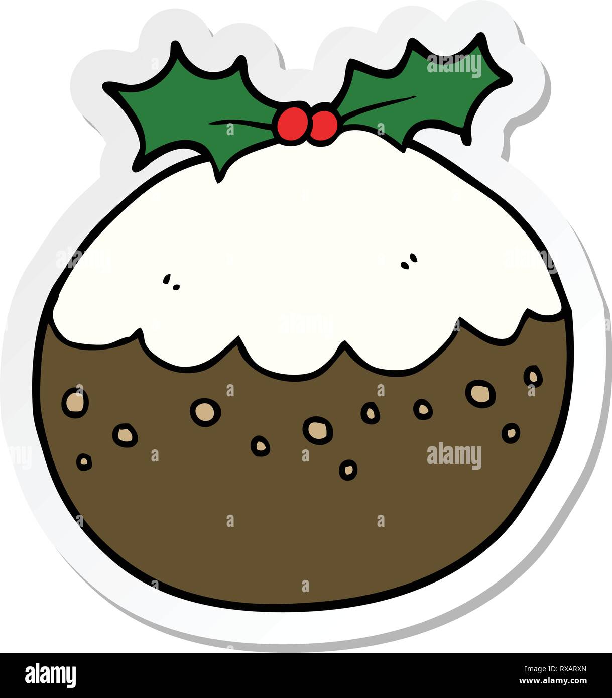 Cartoon christmas pudding hi-res stock photography and images - Alamy