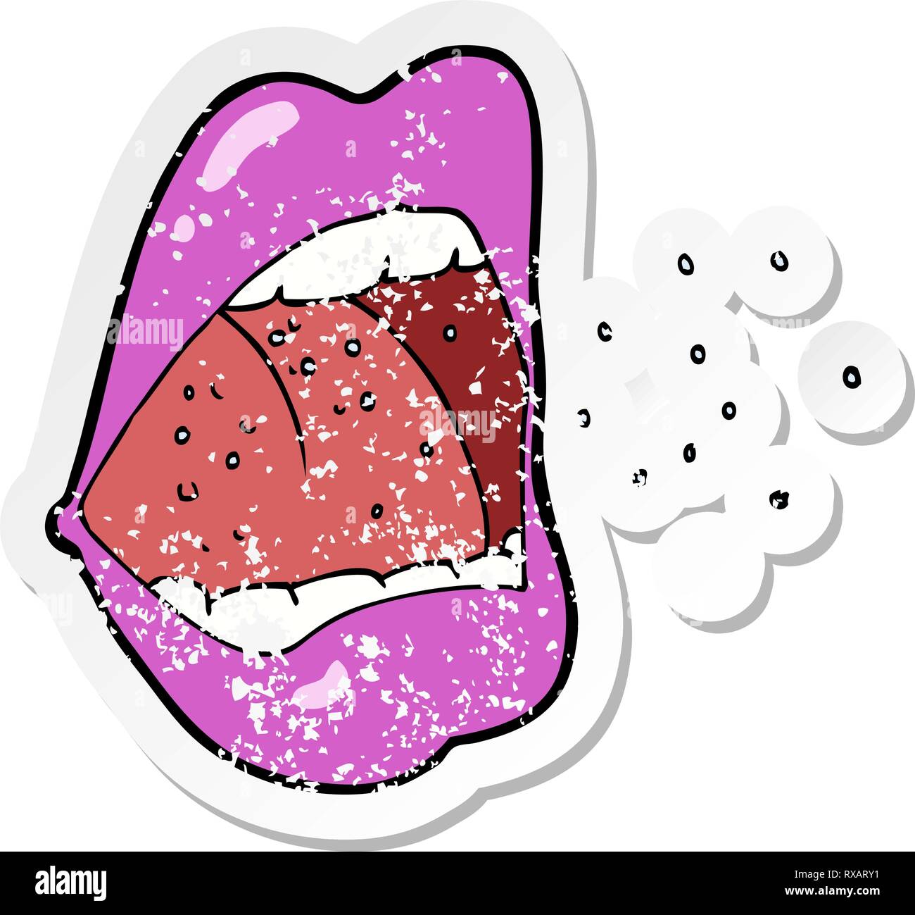 Cartoon sneezing mouth hi-res stock photography and images - Alamy