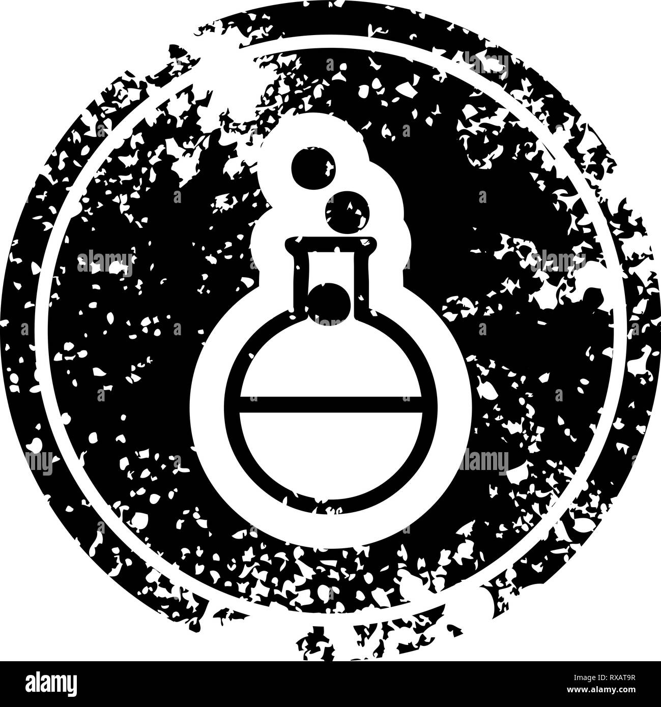 science experiment distressed icon symbol Stock Vector Image & Art - Alamy