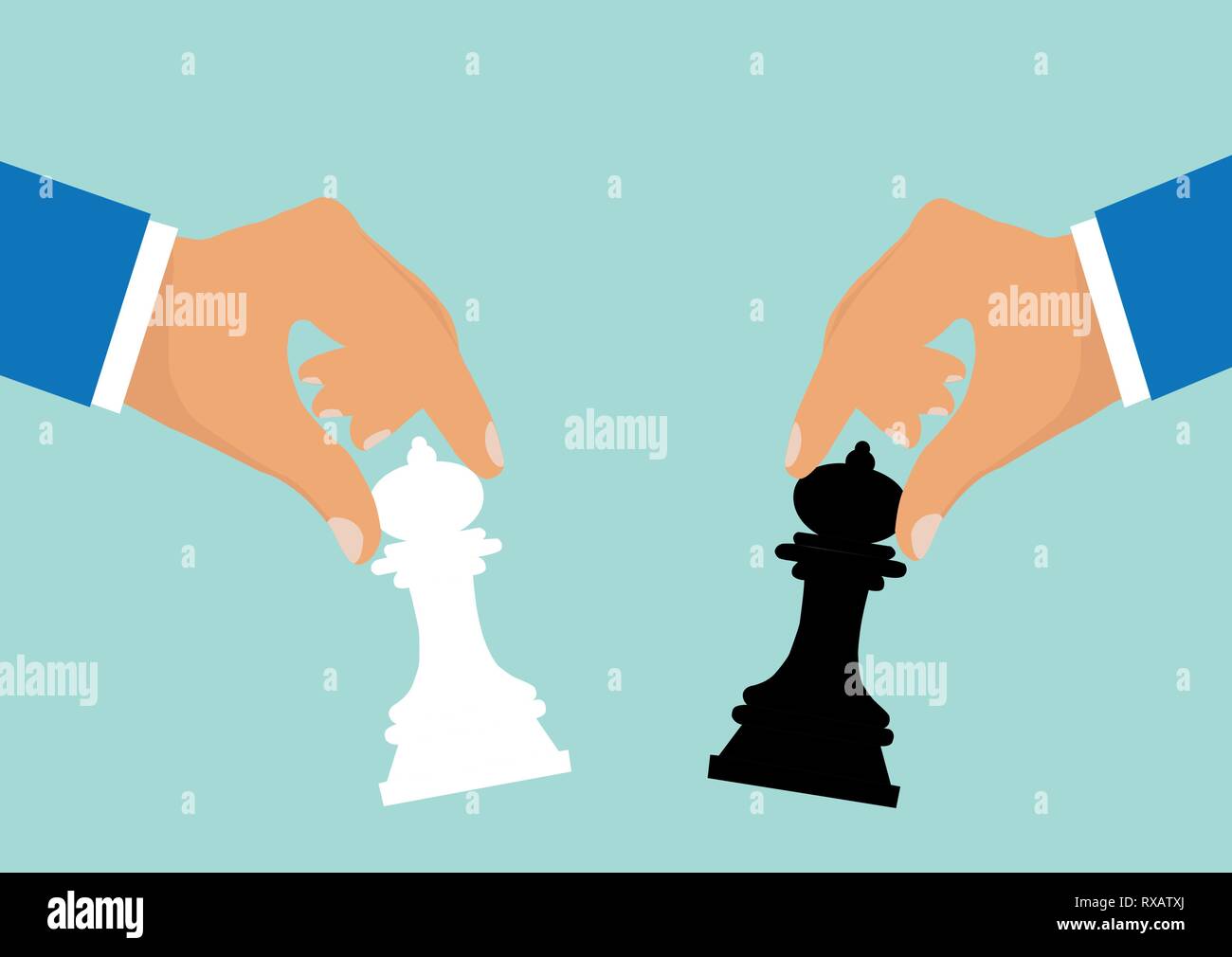 Business negotiation concept Stock Vector Images - Alamy