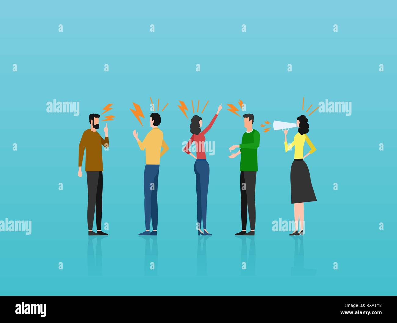 Bad leader group Stock Vector Images - Alamy