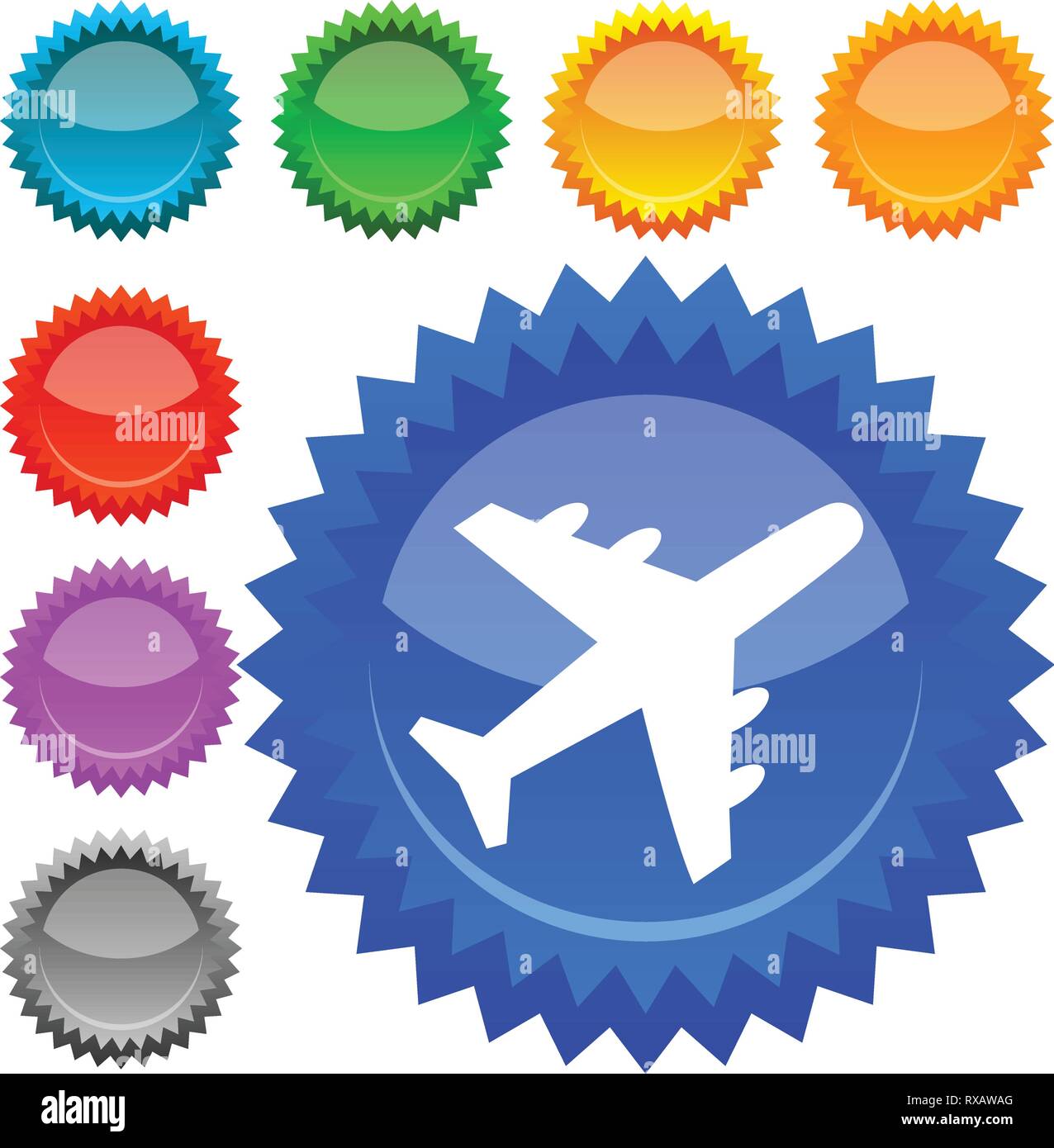 Airplane, airline, aircraft icon. Icon for flight themes Stock Vector ...