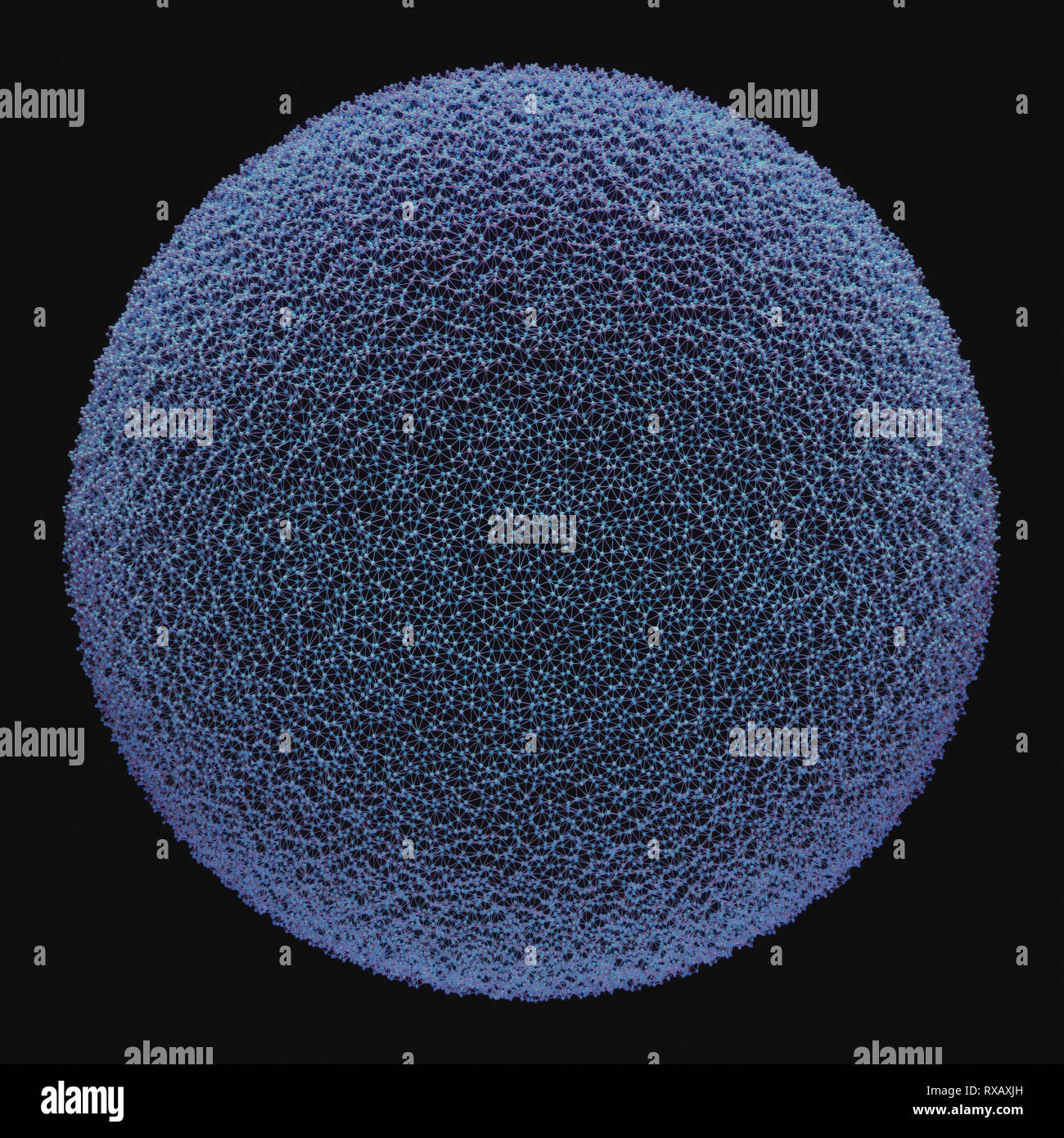 Sphere with connecting lines, illustration Stock Photo - Alamy