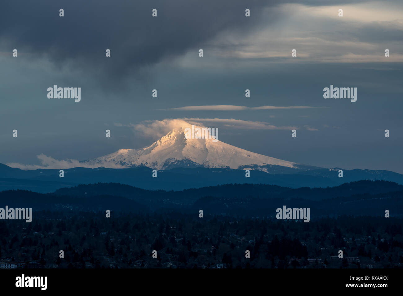 Mt. Hood in Oregon's Cascade Range Stock Photo - Alamy