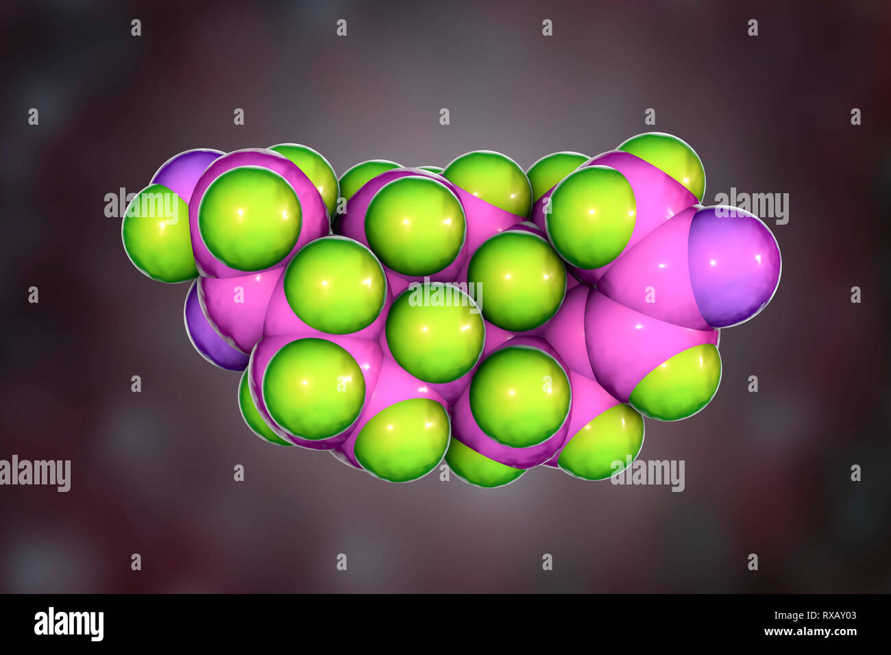 Aldosterone hormone, molecular model Stock Photo - Alamy