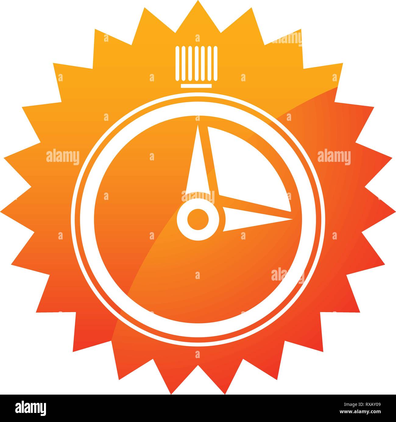 Timer, stopwatch icon. Urgency, turnaround time, schedule concepts ...