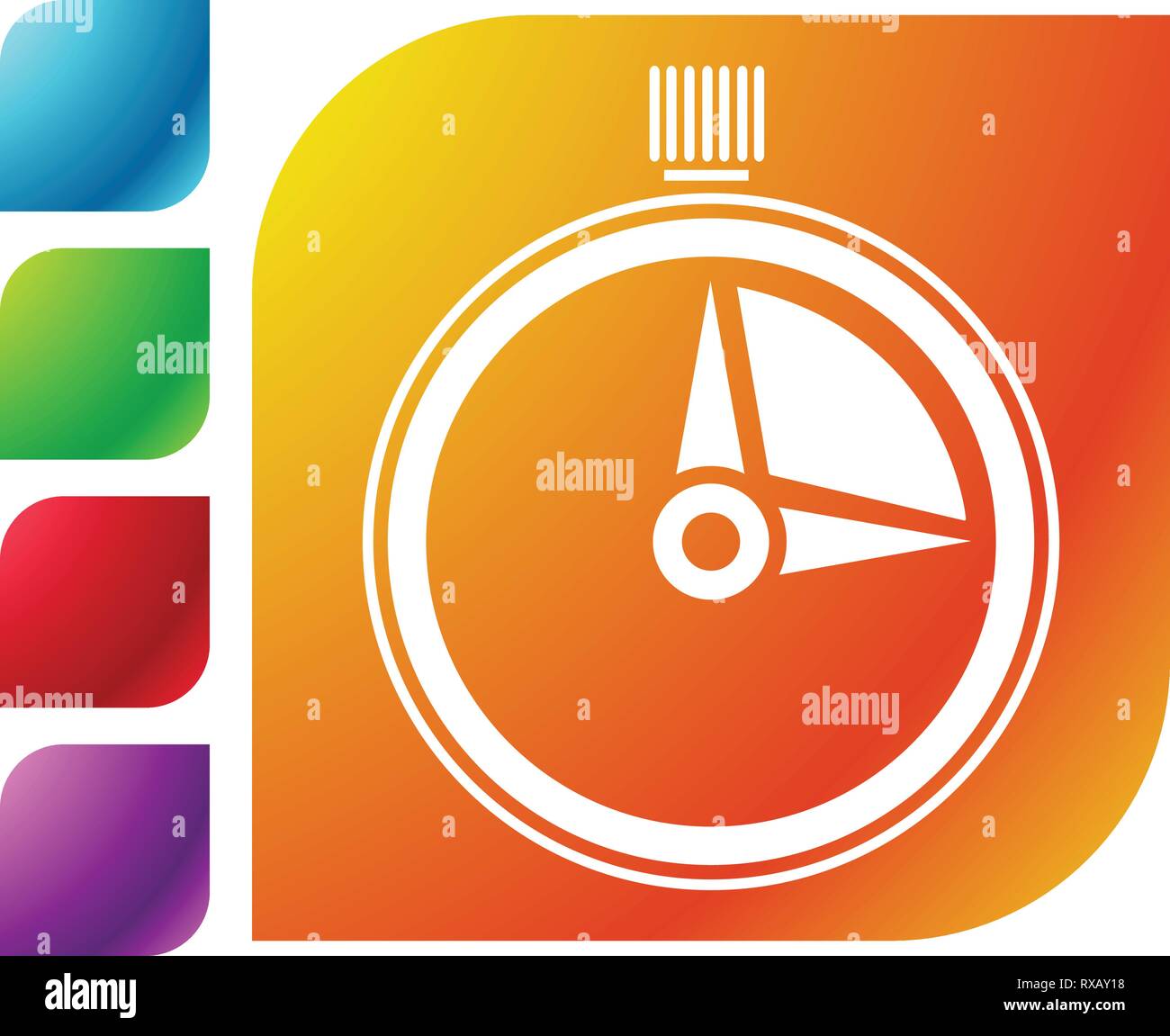 Timer, stopwatch icon. Urgency, turnaround time, schedule concepts ...