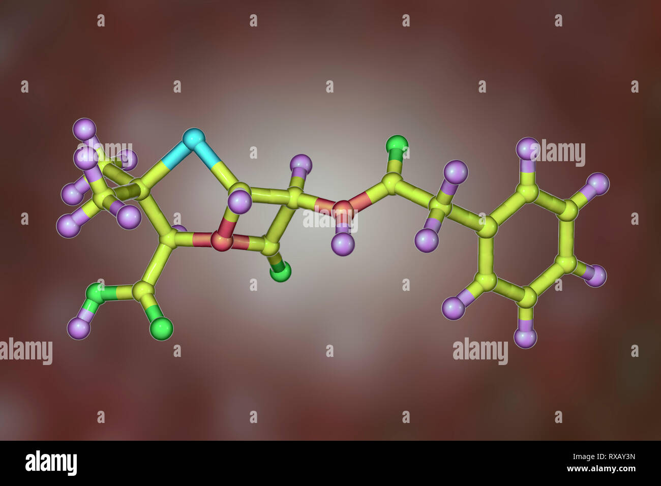 Penicillin antibiotic, molecular model Stock Photo - Alamy