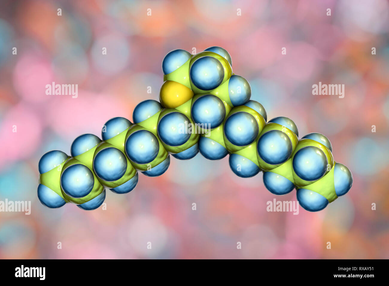 Thromboxane A2, molecular model Stock Photo - Alamy