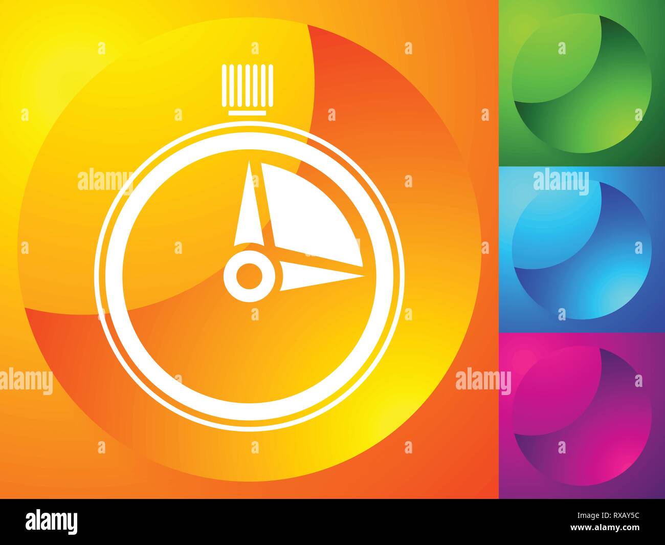 Timer, stopwatch icon. Urgency, turnaround time, schedule concepts ...