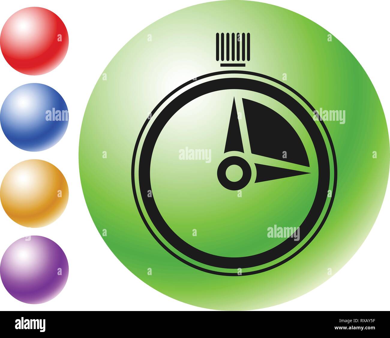 Timer, stopwatch icon. Urgency, turnaround time, schedule concepts ...