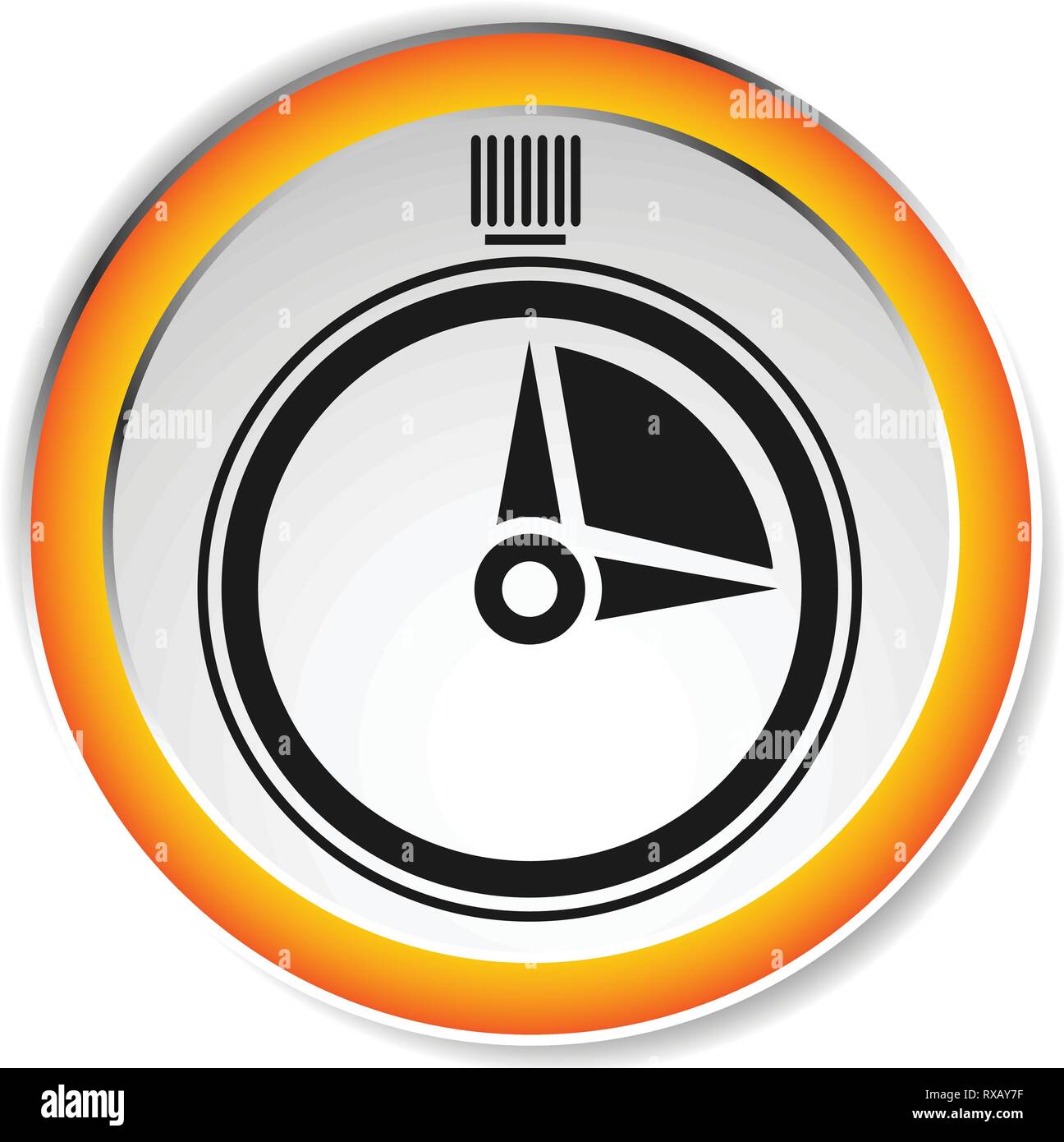 Timer, stopwatch icon. Urgency, turnaround time, schedule concepts ...