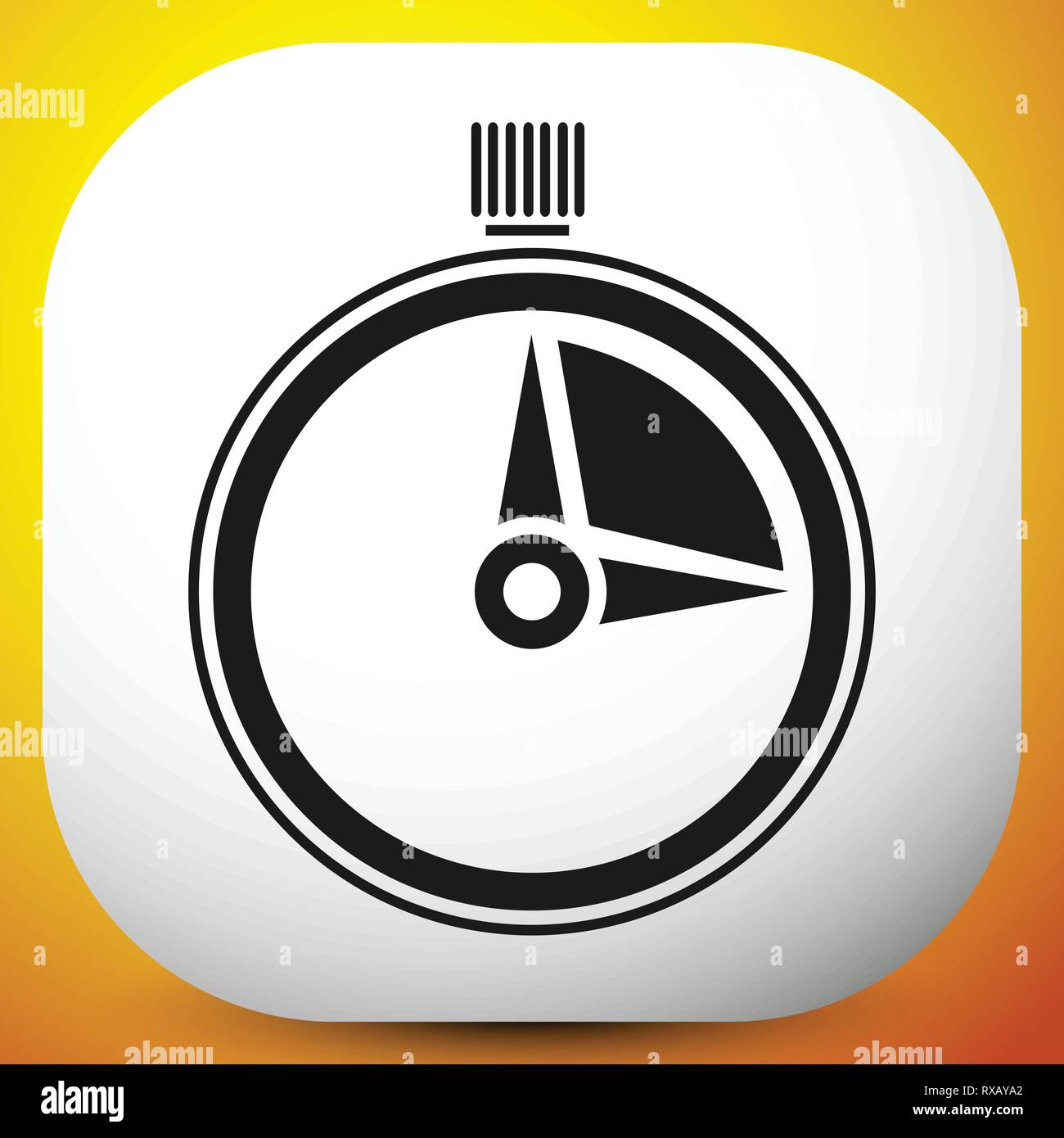 Timer, stopwatch icon. Urgency, turnaround time, schedule concepts ...