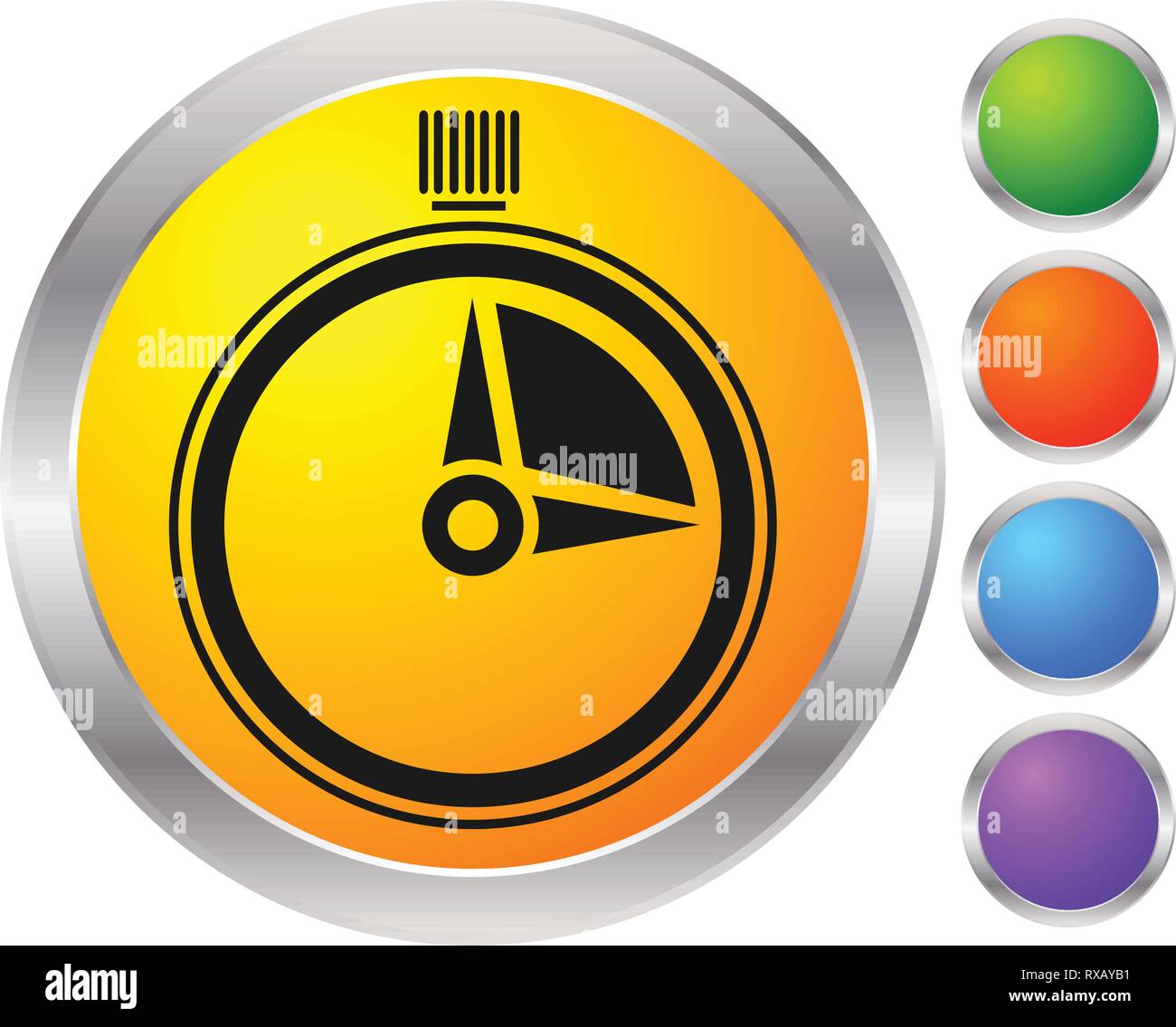 Timer, stopwatch icon. Urgency, turnaround time, schedule concepts ...