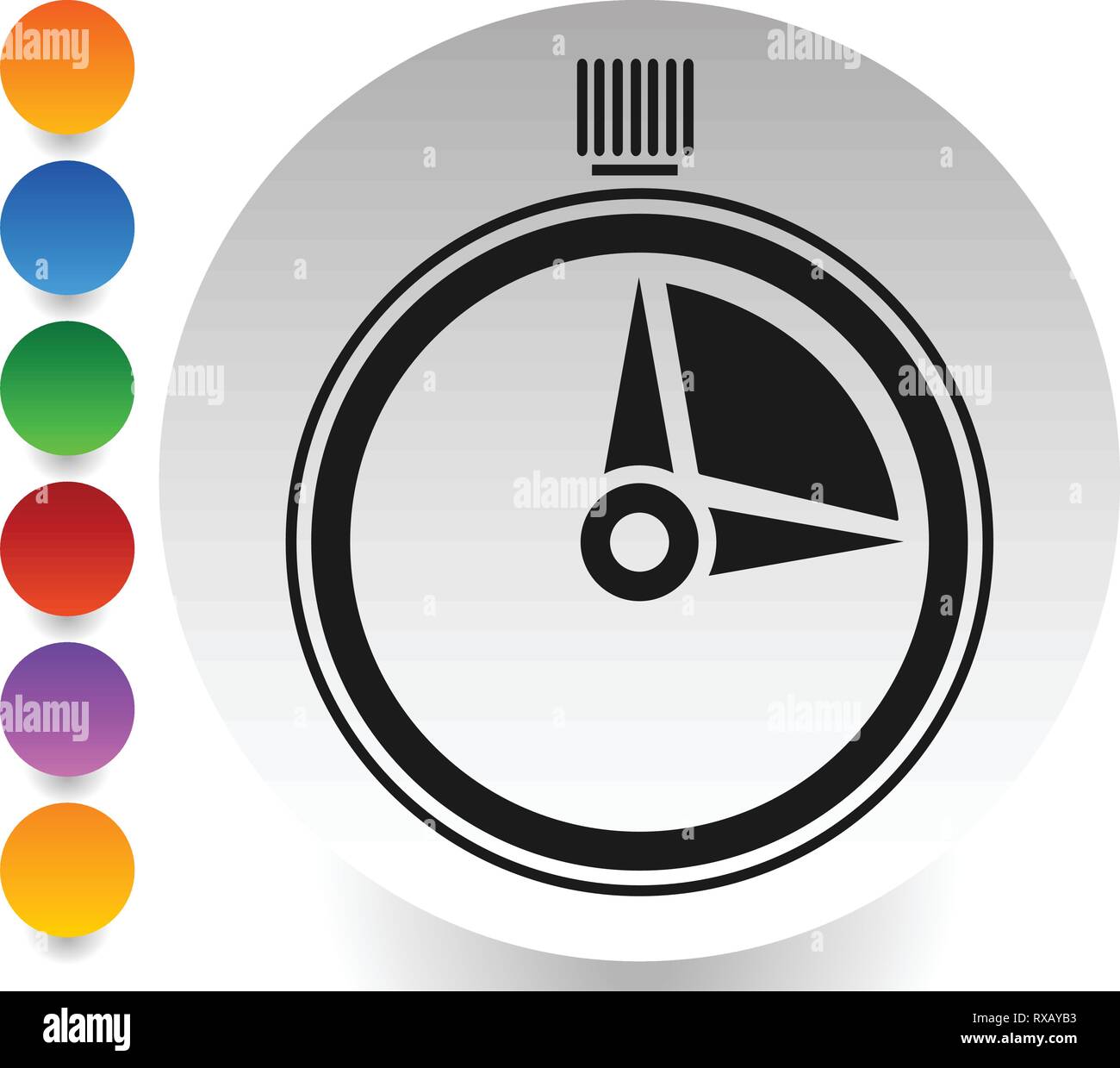 Timer, stopwatch icon. Urgency, turnaround time, schedule concepts ...