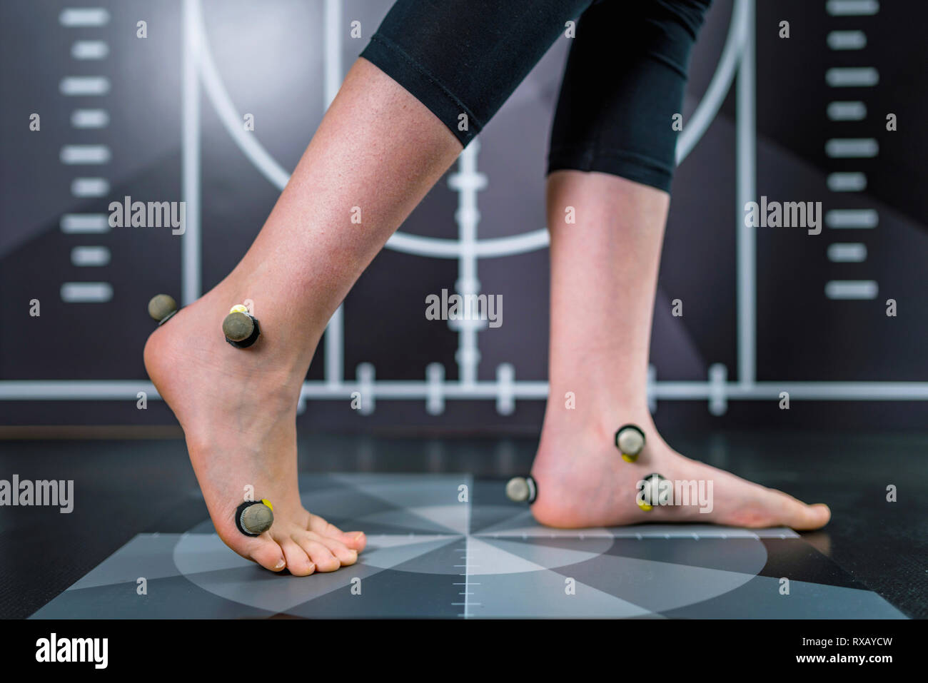 Markers for gait analysis Stock Photo - Alamy