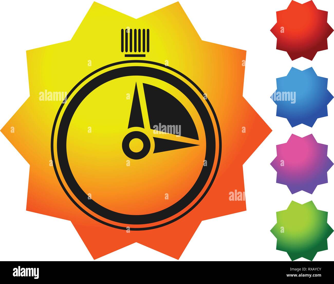 Timer, stopwatch icon. Urgency, turnaround time, schedule concepts ...