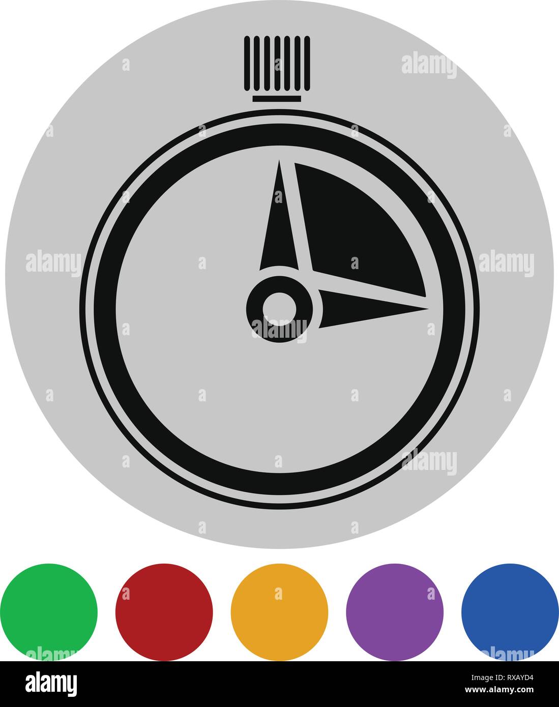 Timer, stopwatch icon. Urgency, turnaround time, schedule concepts ...