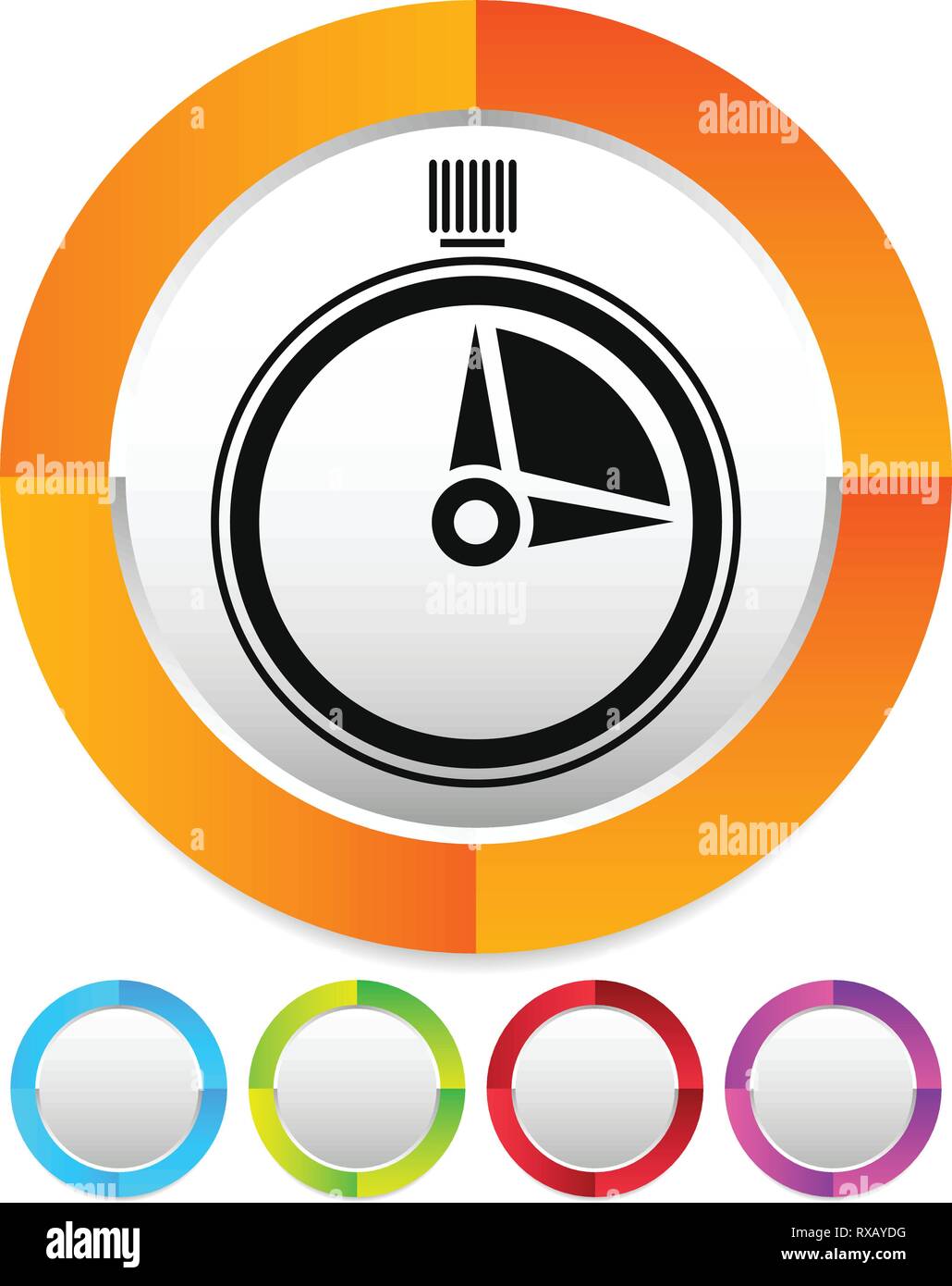 Timer, stopwatch icon. Urgency, turnaround time, schedule concepts ...