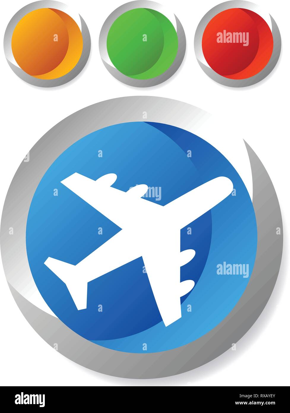 Airplane, airline, aircraft icon. Icon for flight themes Stock Vector ...