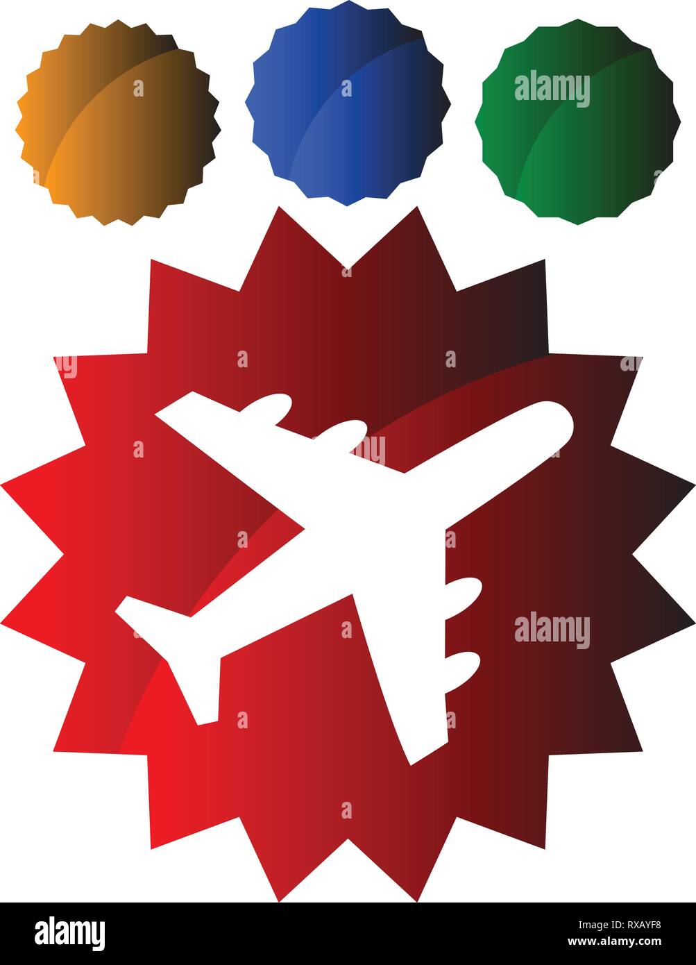 Airplane, airline, aircraft icon. Icon for flight themes Stock Vector ...