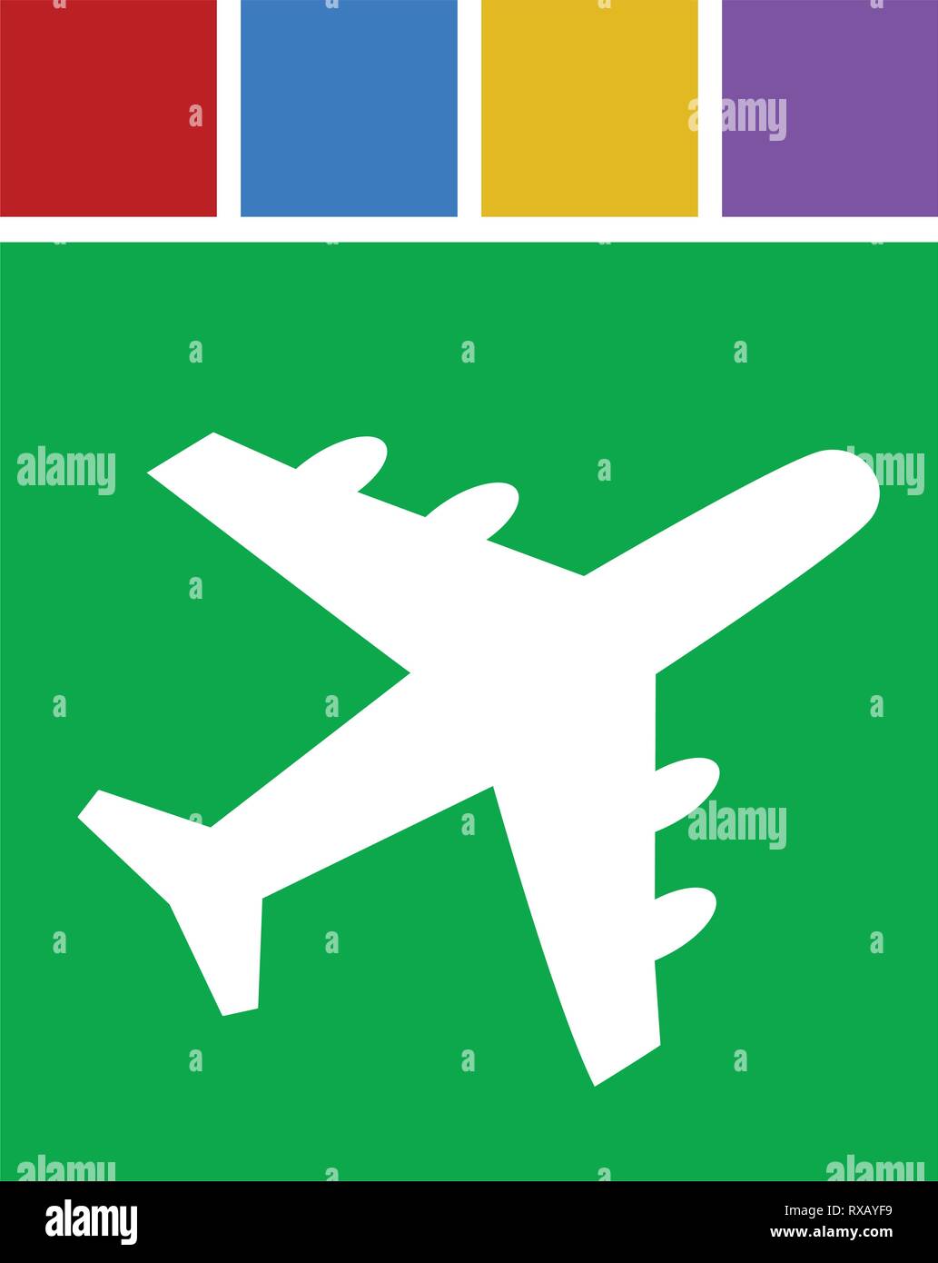 Airplane, airline, aircraft icon. Icon for flight themes Stock Vector ...
