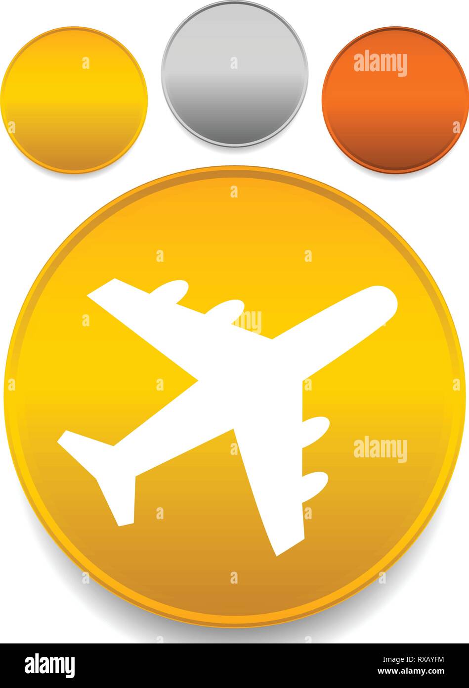 Airplane, airline, aircraft icon. Icon for flight themes Stock Vector ...