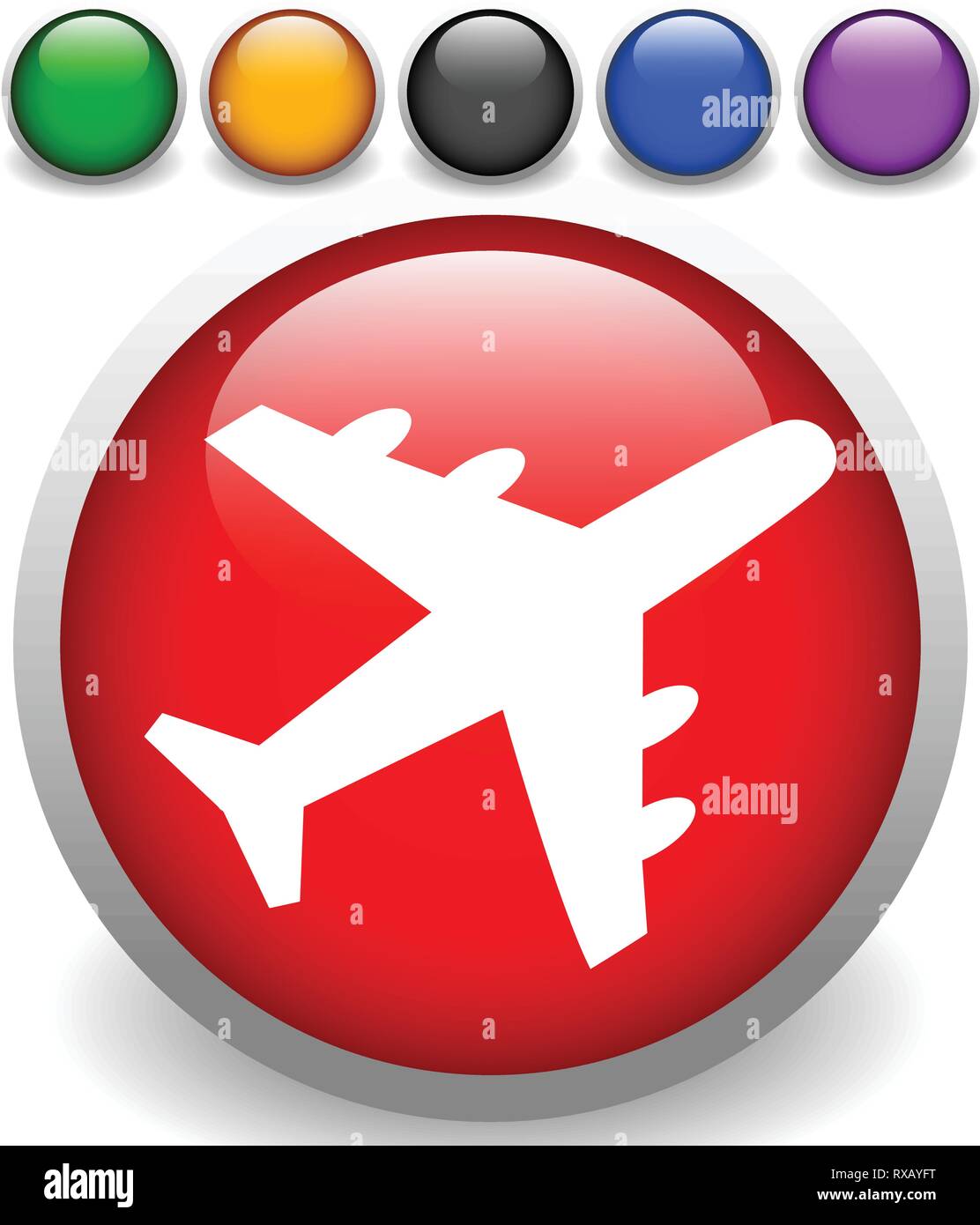 Airplane, airline, aircraft icon. Icon for flight themes Stock Vector ...
