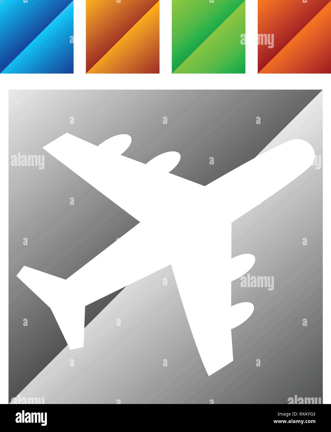 Airplane, airline, aircraft icon. Icon for flight themes Stock Vector ...
