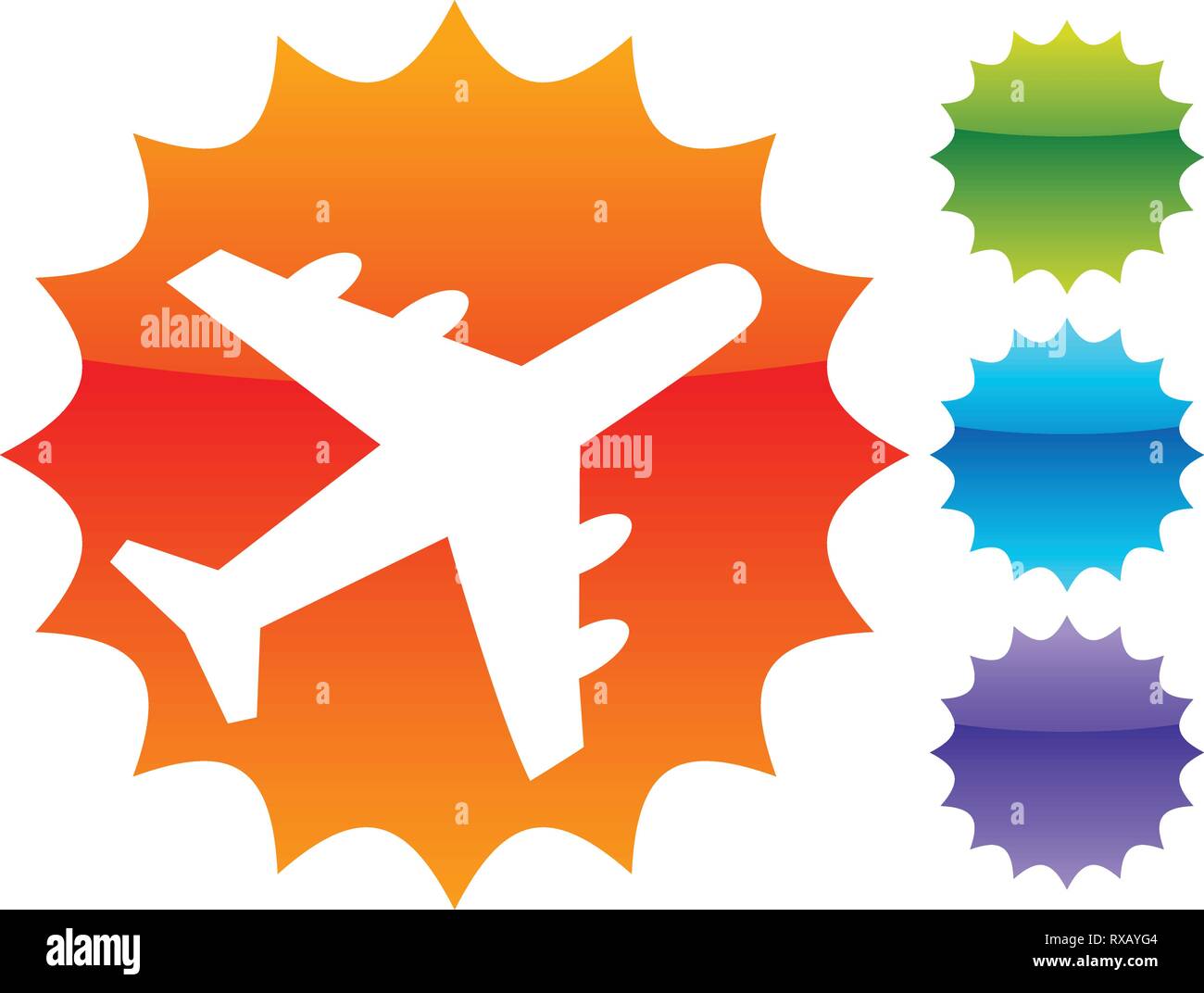Airplane, airline, aircraft icon. Icon for flight themes Stock Vector ...