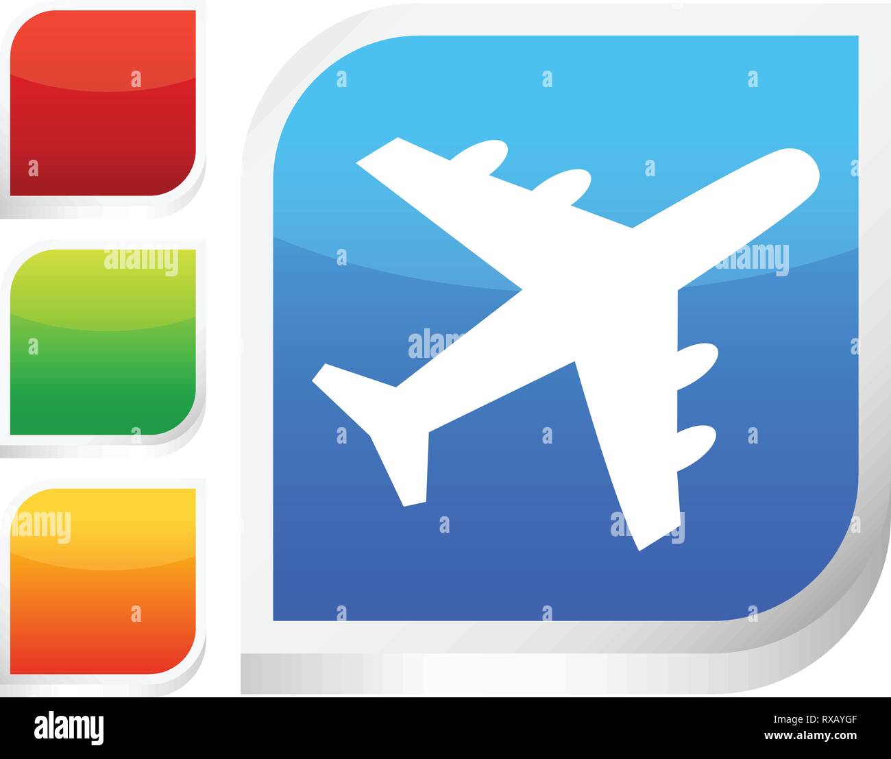 Airplane, airline, aircraft icon. Icon for flight themes Stock Vector ...