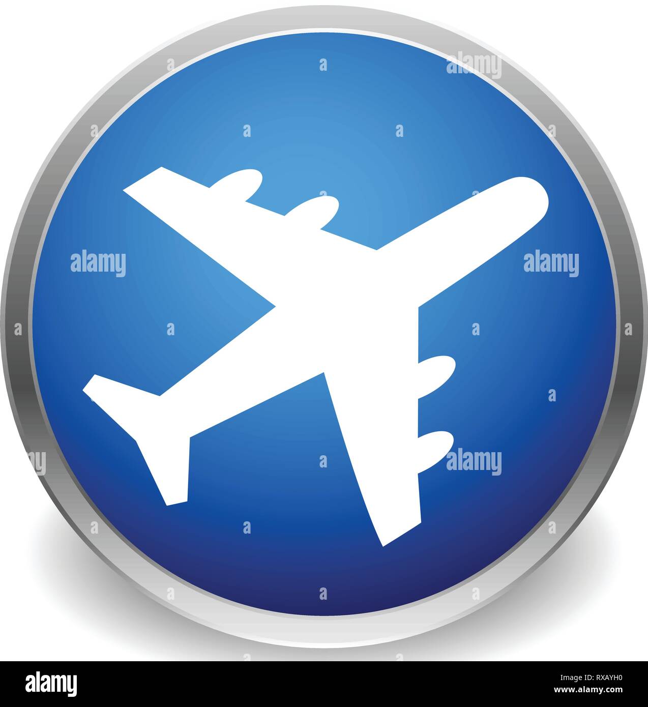 Airplane, airline, aircraft icon. Icon for flight themes Stock Vector ...