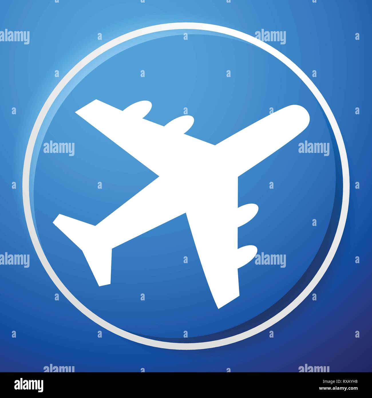 Airplane, airline, aircraft icon. Icon for flight themes Stock Vector ...