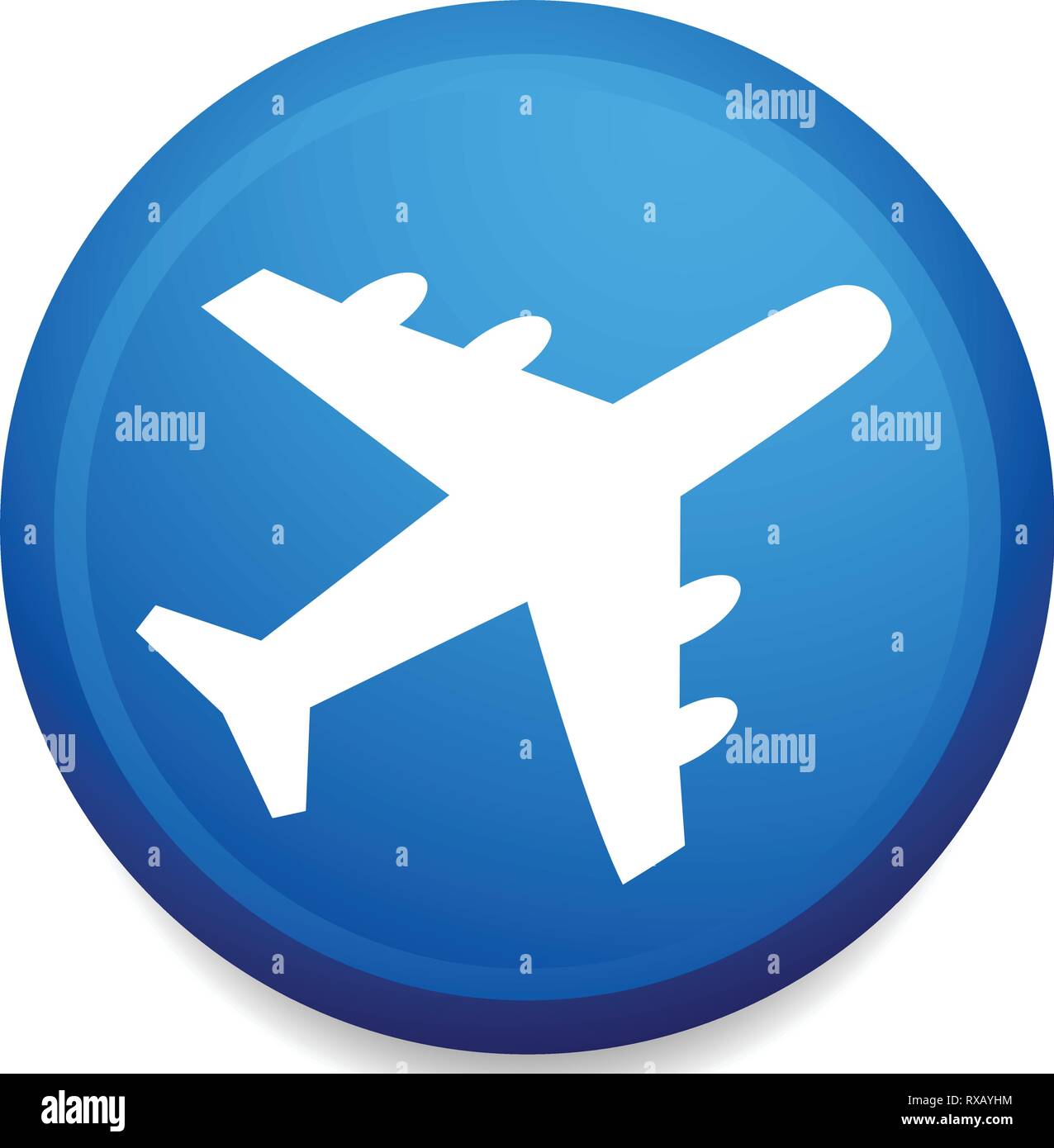 Airplane, airline, aircraft icon. Icon for flight themes Stock Vector ...