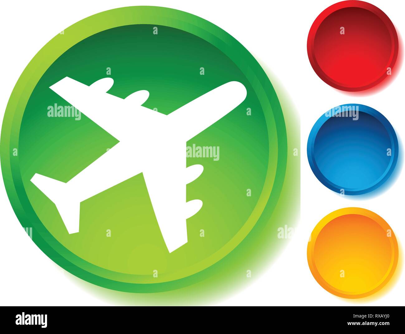 Airplane, airline, aircraft icon. Icon for flight themes Stock Vector ...