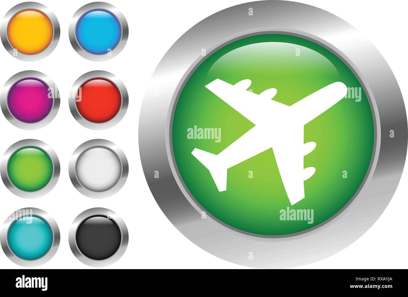 Airplane, airline, aircraft icon. Icon for flight themes Stock Vector ...