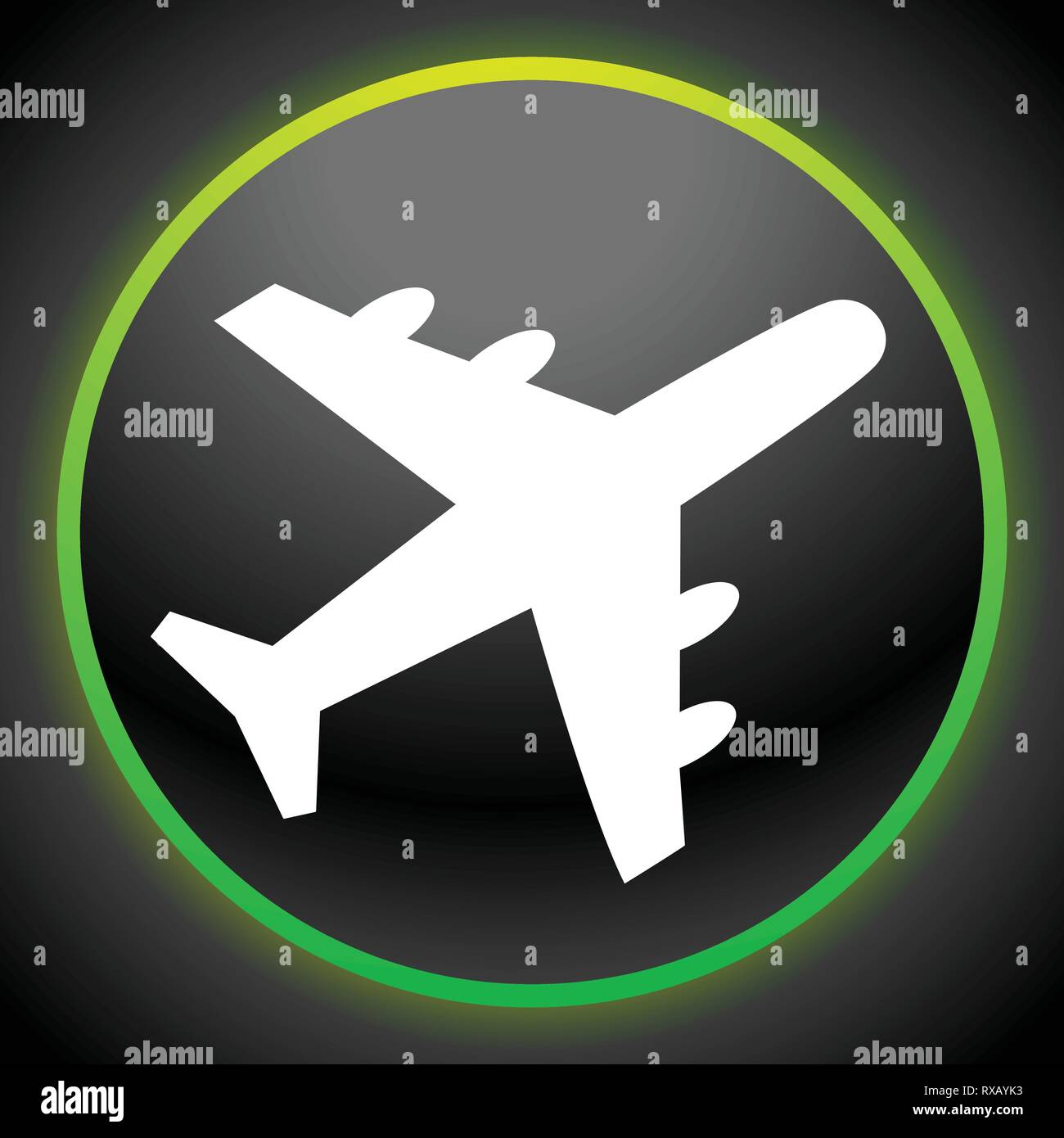 Airplane, airline, aircraft icon. Icon for flight themes Stock Vector ...