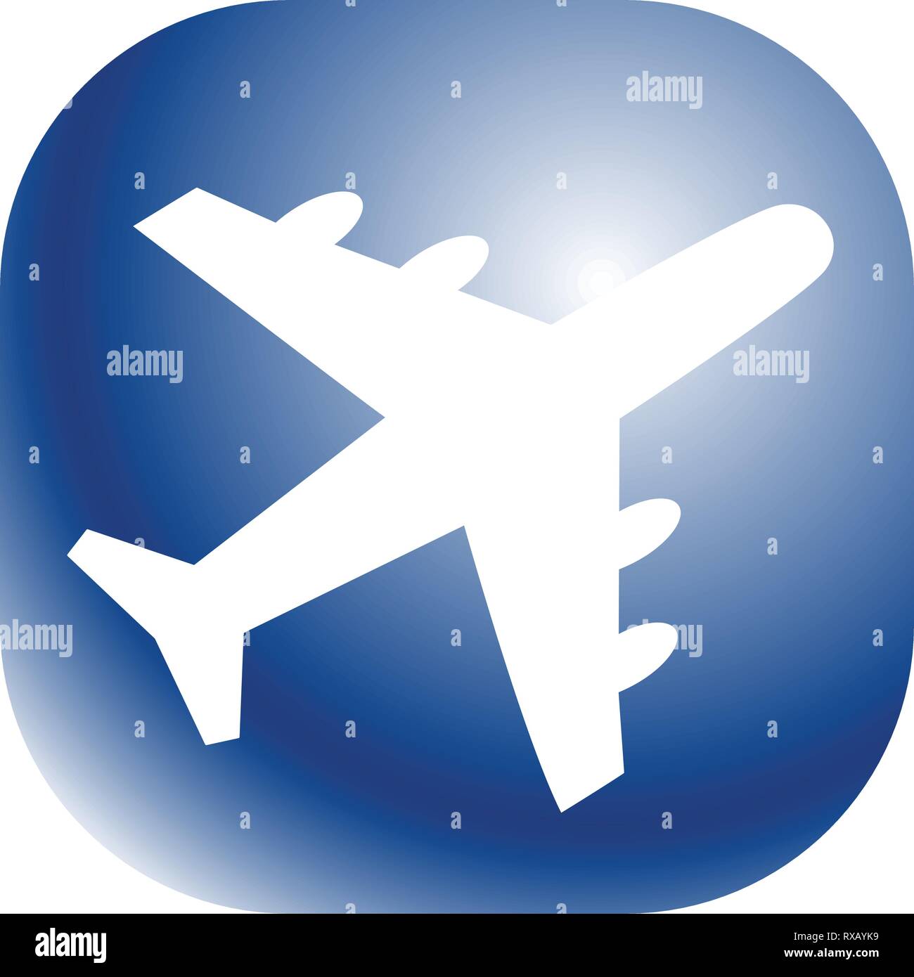 Airplane, airline, aircraft icon. Icon for flight themes Stock Vector ...