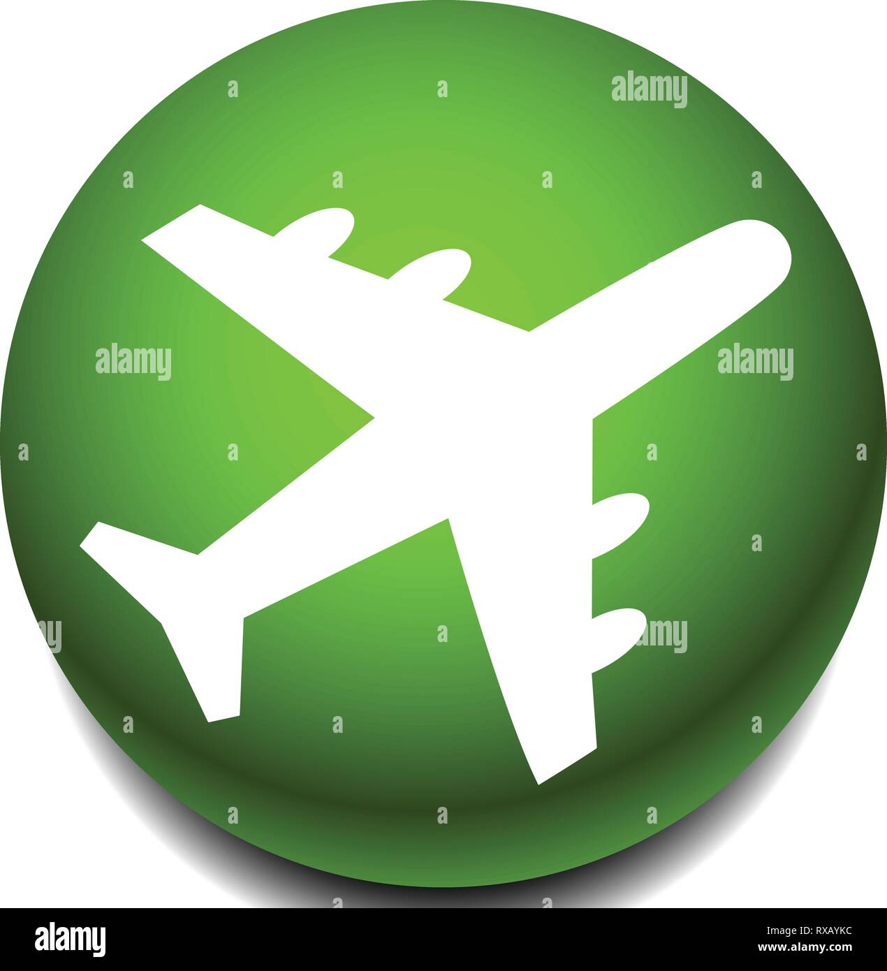 Airplane, airline, aircraft icon. Icon for flight themes Stock Vector ...
