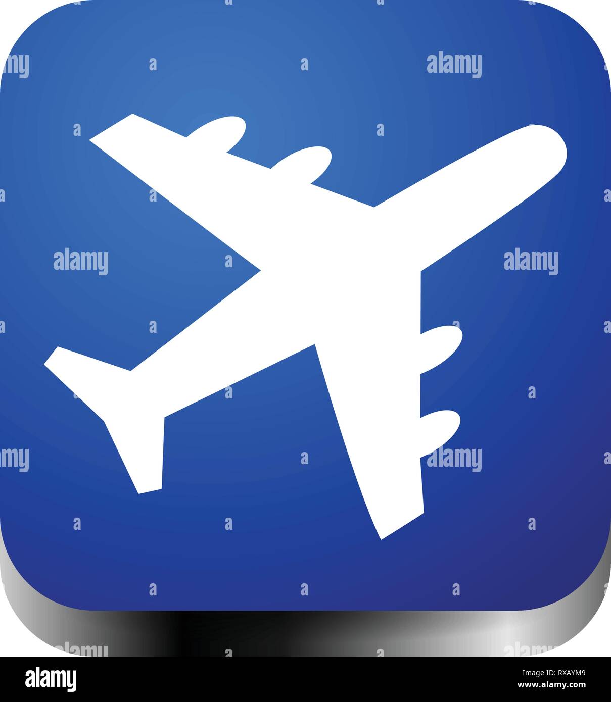 Airplane, airline, aircraft icon. Icon for flight themes Stock Vector ...