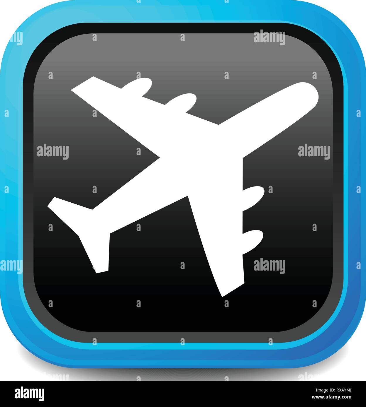 Airplane, airline, aircraft icon. Icon for flight themes Stock Vector ...