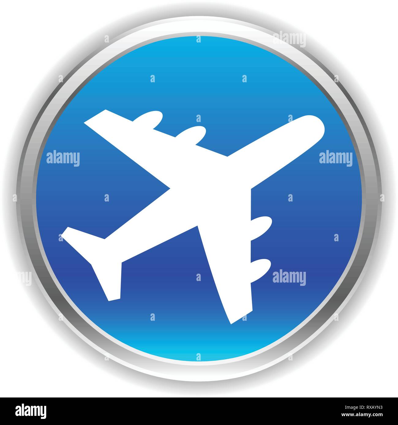 Airplane, airline, aircraft icon. Icon for flight themes Stock Vector ...