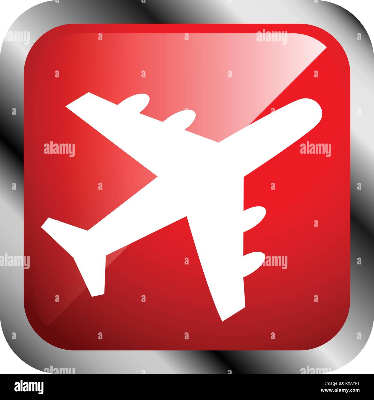 Airplane, airline, aircraft icon. Icon for flight themes Stock Vector ...
