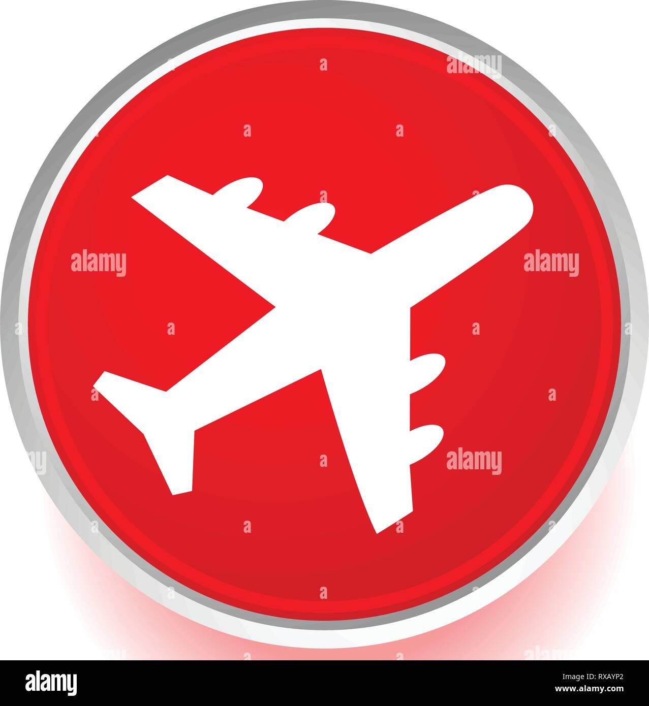 Airplane, airline, aircraft icon. Icon for flight themes Stock Vector ...