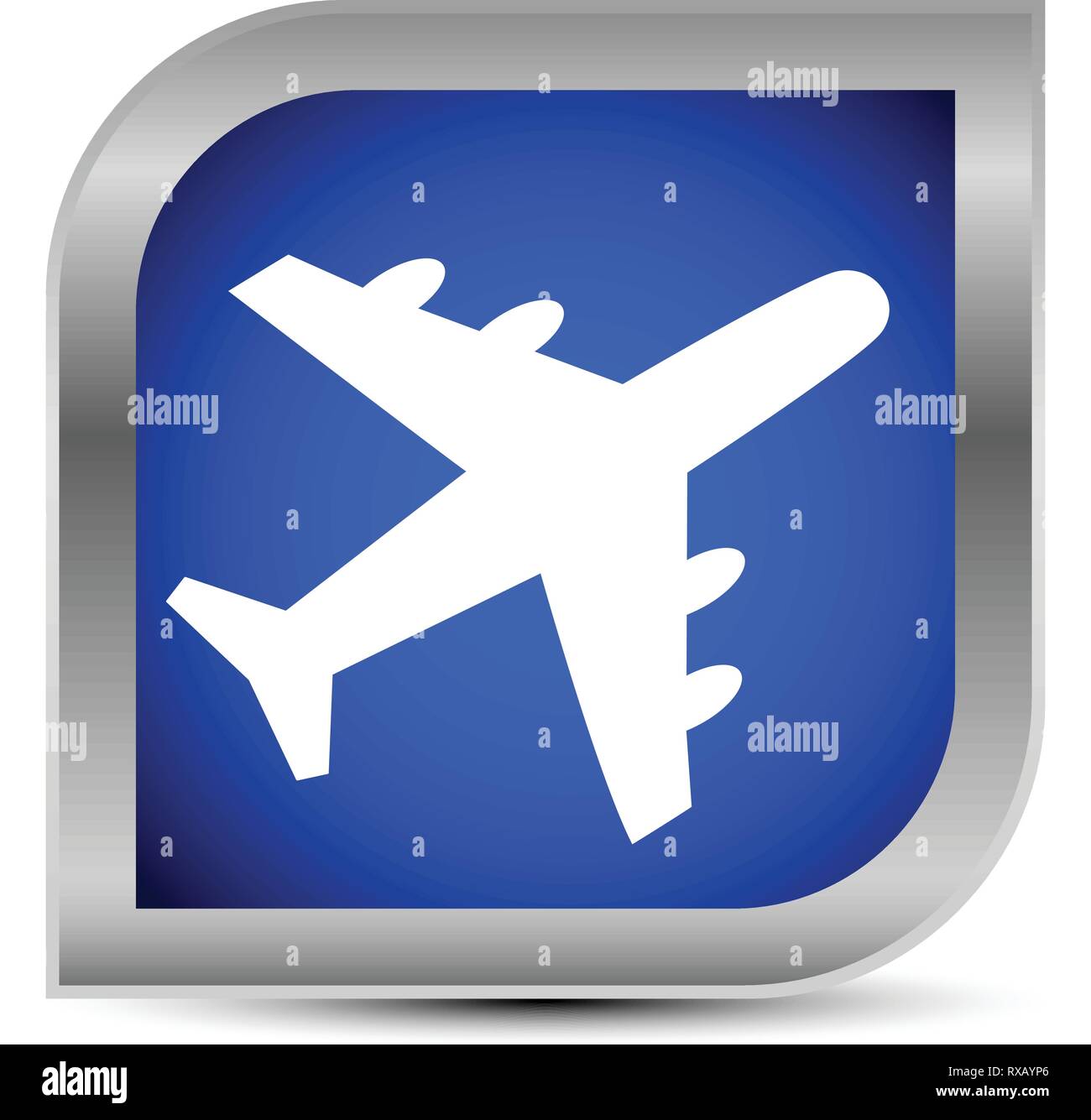 Airplane, airline, aircraft icon. Icon for flight themes Stock Vector ...