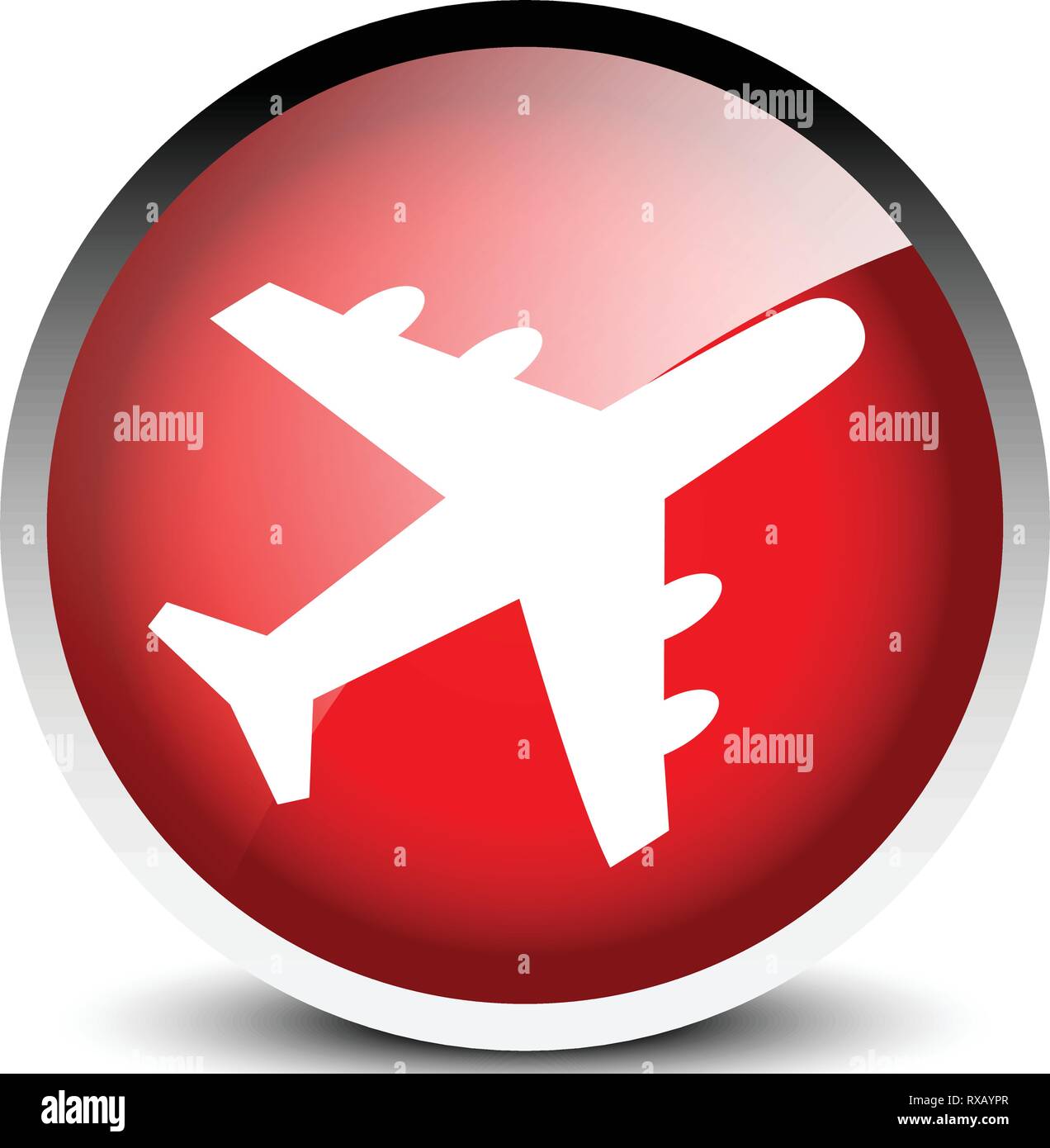 Airplane, airline, aircraft icon. Icon for flight themes Stock Vector ...