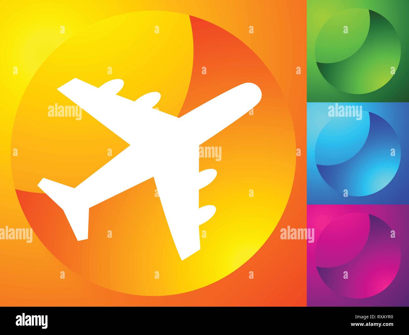 Airplane, airline, aircraft icon. Icon for flight themes Stock Vector ...