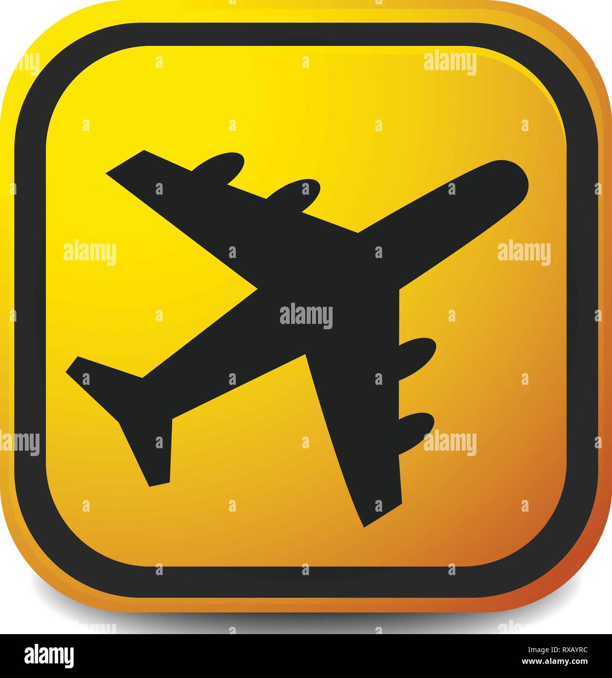 Airplane, airline, aircraft icon. Icon for flight themes Stock Vector ...